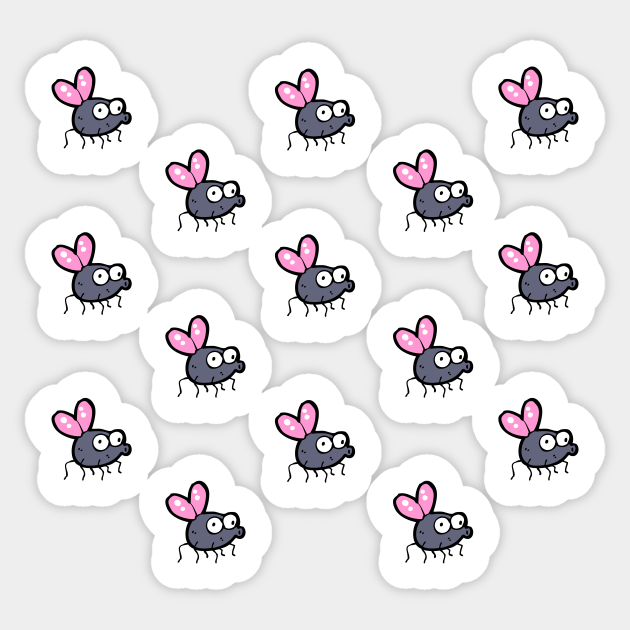 Purple fly pattern - Calvinmurray47 - Sticker | TeePublic