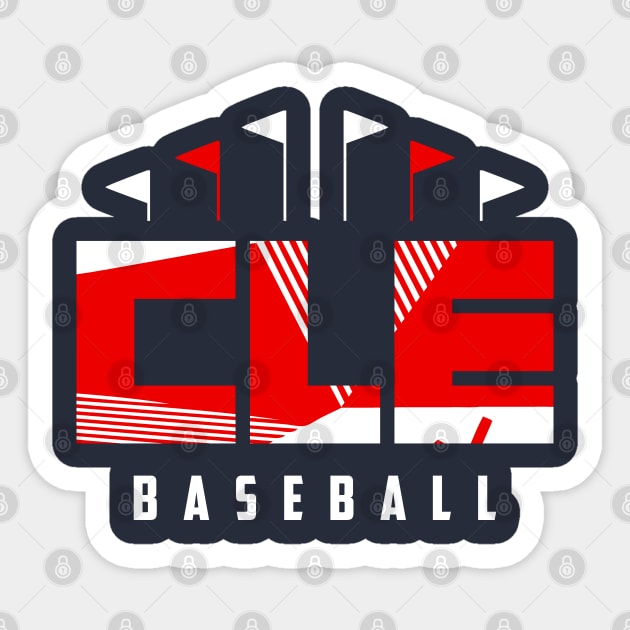 CLE Baseball Ballpark - Cleveland Indians Baseball - Sticker | TeePublic