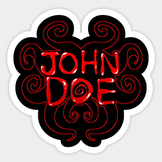 JOHN DOE logo - John Doe Game - Sticker | TeePublic