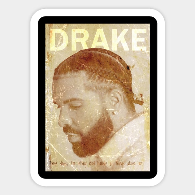 rapper drake musician - Drake - Sticker | TeePublic