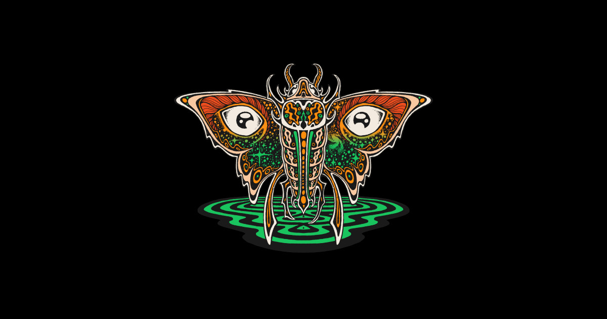 Cosmic Insect - Psychedelic - Sticker | TeePublic