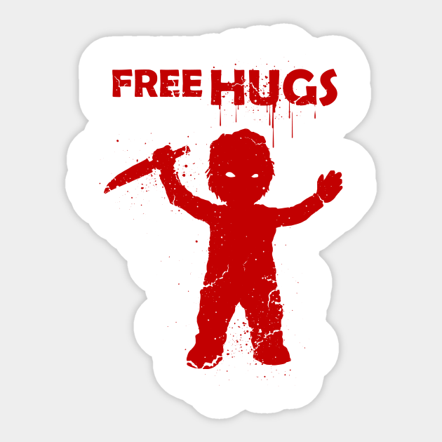 Chucky Hugs - Childs Play - Sticker | TeePublic