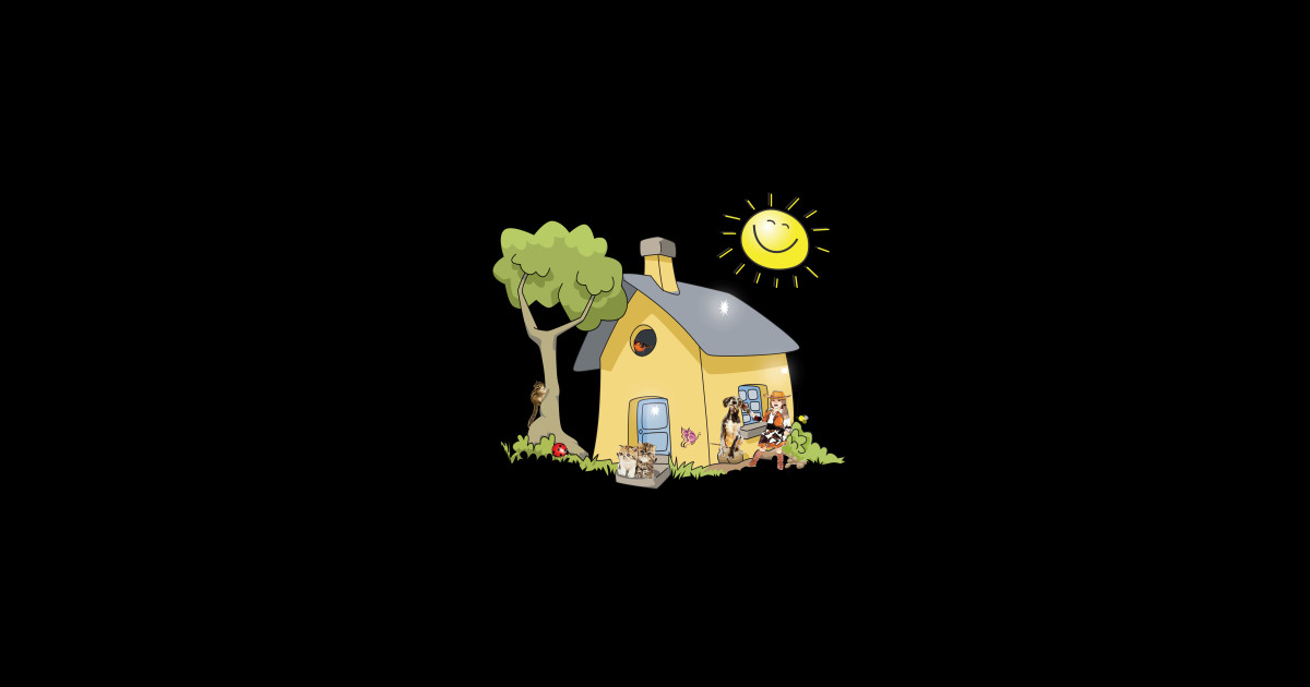 My House - Cute House Image - Sticker | TeePublic