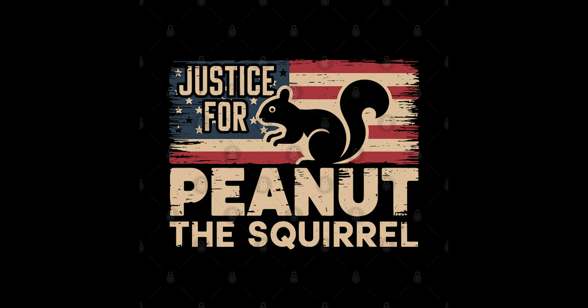 Justice For Peanut The Squirrel - Justice For Peanut - Sticker | TeePublic