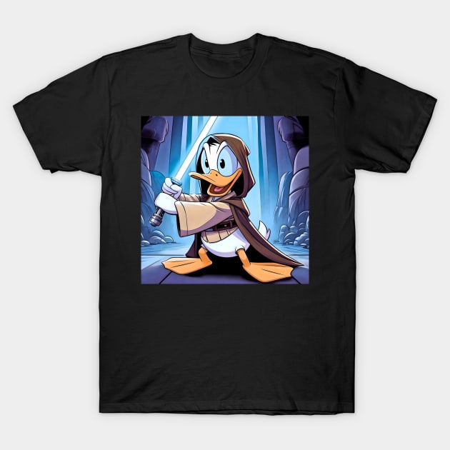 Jedi Master Donald Duck - Disney - T-Shirt | TeePublic