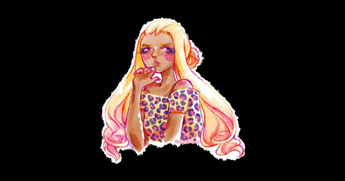 Flirty Gal - Gyaru - Sticker | TeePublic