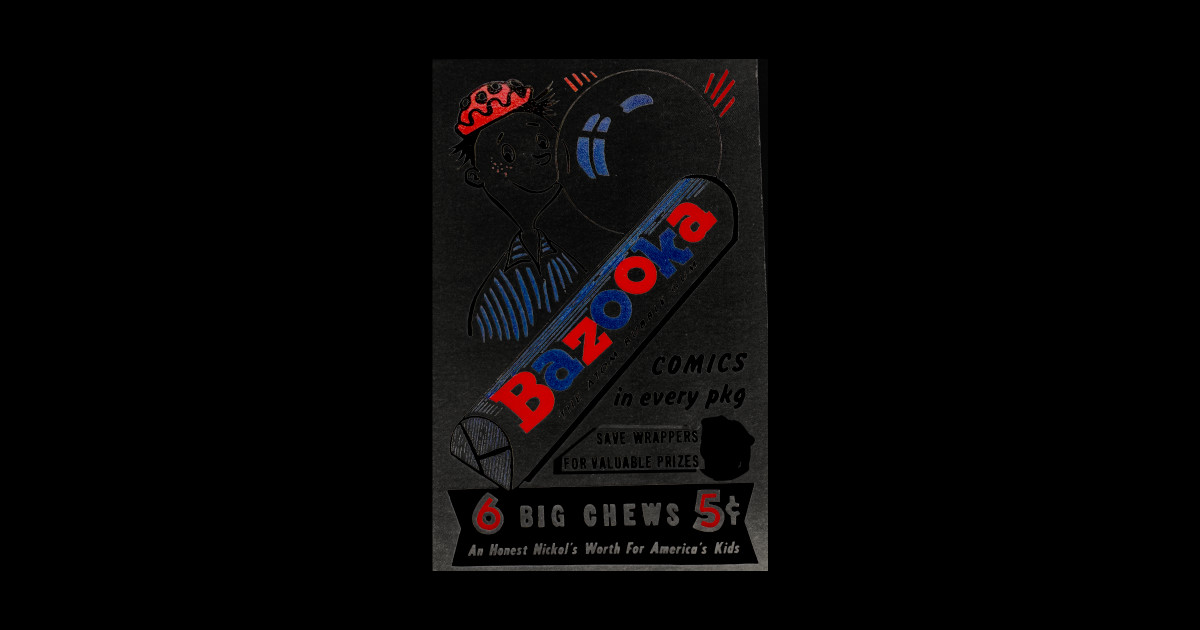 Bazooka Joe retro graphic - Bazooka Joe - Sticker | TeePublic