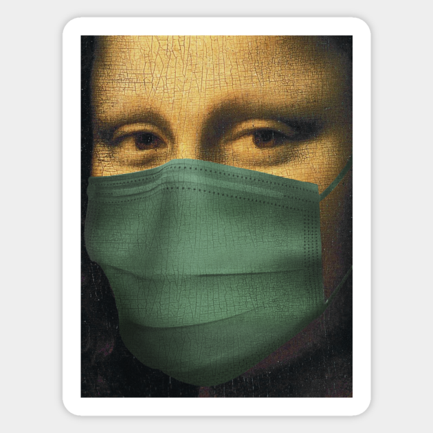 Mona Lisa in Face Mask Pandemic (Leonardo da Vinci Painting) - Mona ...
