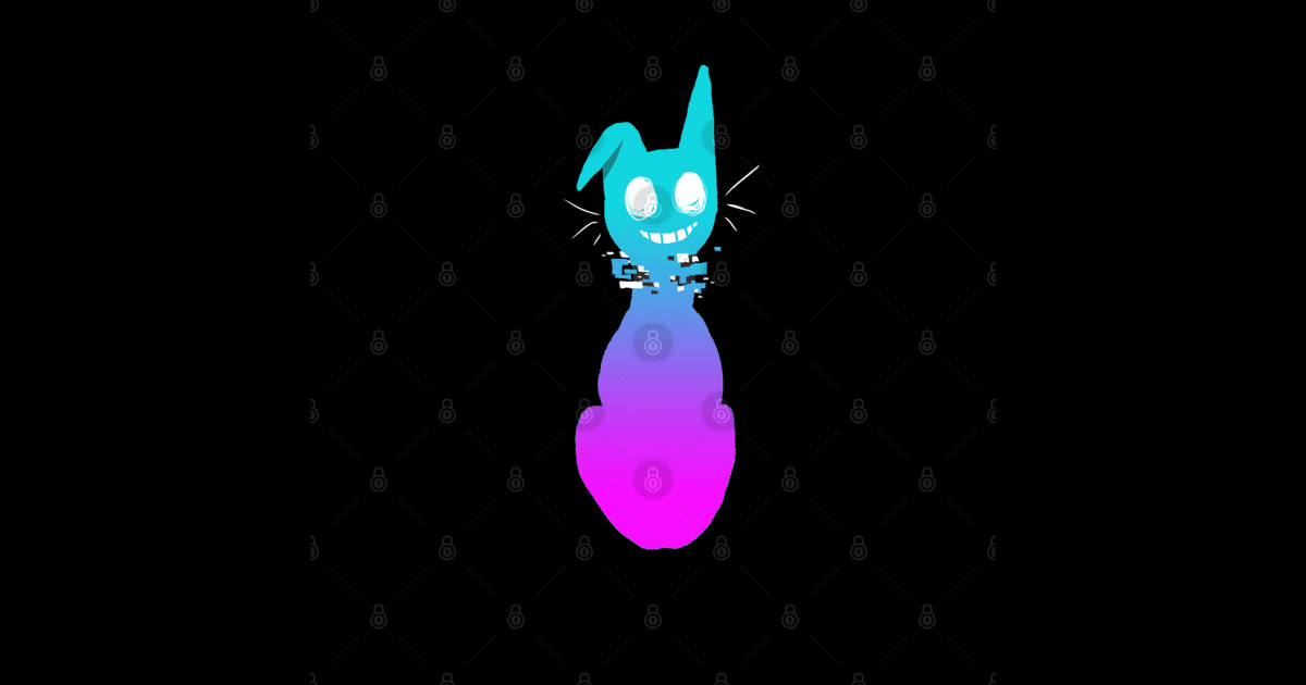 Glitch Rabbit :: Imaginary Creatures - Rabbit - Sticker | TeePublic