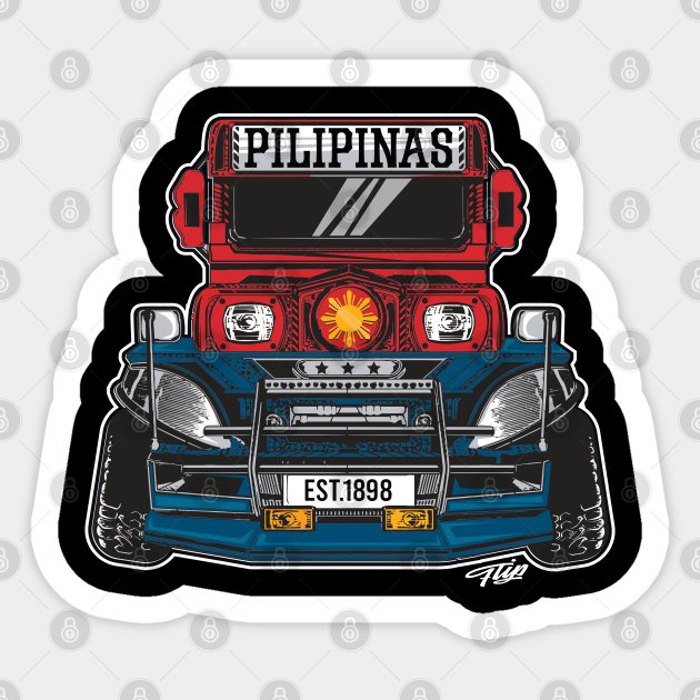 Classic Filipino Jeepney Pinoy Heritage - Pinoypride - Sticker | TeePublic