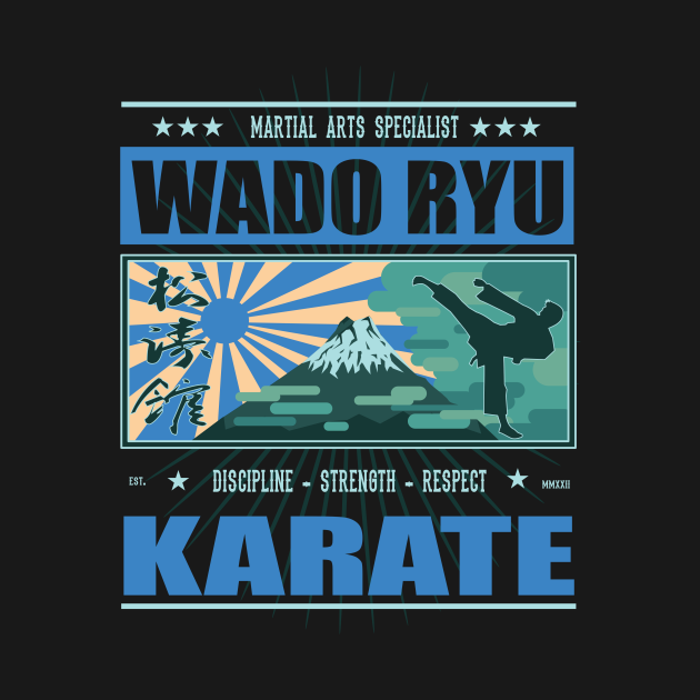 Wado Ryu Karate Japan Design - Wado Ryu Karate - T-Shirt | TeePublic