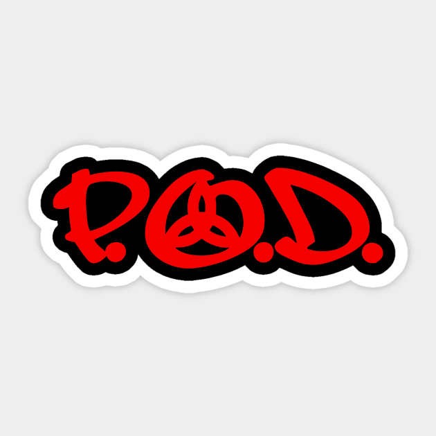 P.O.D. band - Pod - Sticker | TeePublic