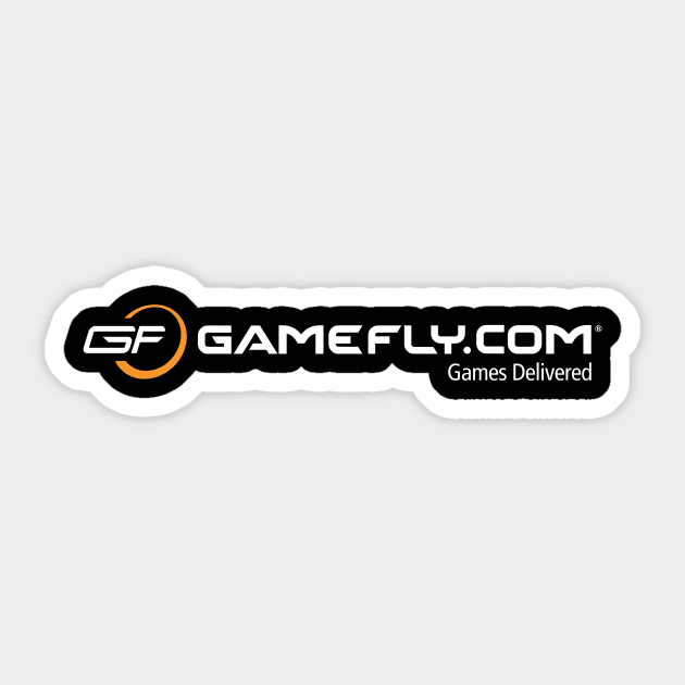 GF Retro Dotcom Horizontal Logo - Gamefly - Sticker | TeePublic