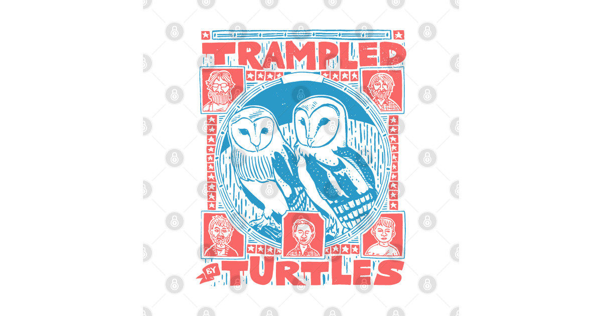 Vintage Owl Band Indie Folk - Trampled By Turtles - T-Shirt | TeePublic