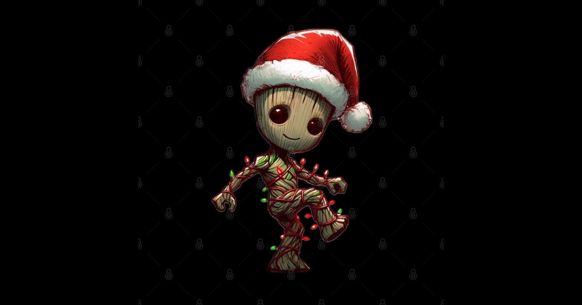 Groot on Christmas - Groot - Posters and Art Prints | TeePublic