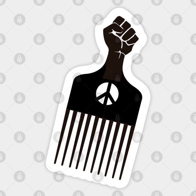 afro comb illustration