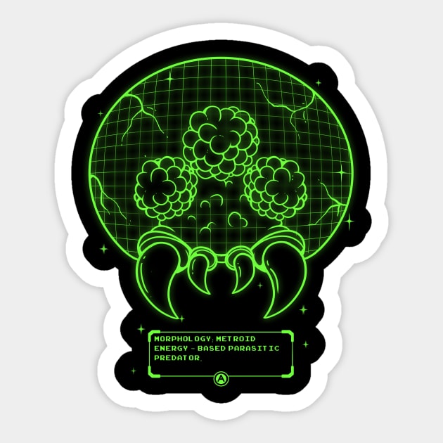 Danger - Metroid - Sticker | TeePublic