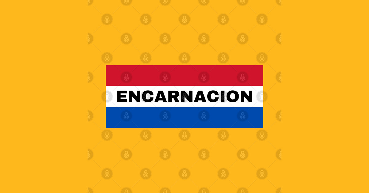Encarnacion City in Paraguay Flag Colors - Paraguay Flag - T-Shirt ...