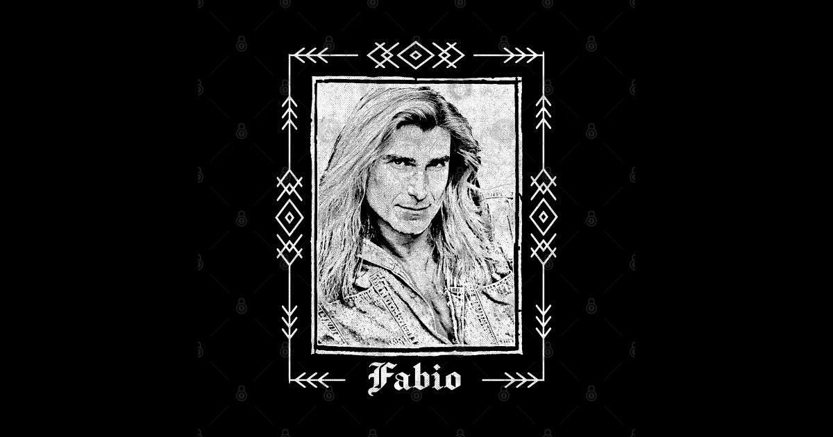 Fabio // 80s Style Punksthetic Design - 90s Fashion - Sticker | TeePublic