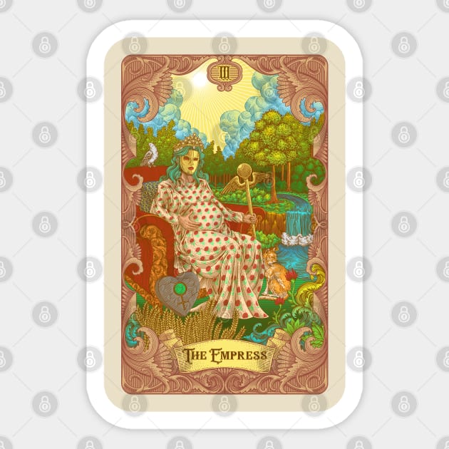 The Empress Tarot Card - Tarot The Empress - Sticker | TeePublic