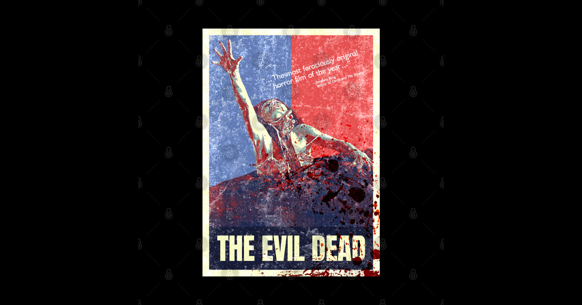 The Evil Dead Vintage Style Poster - The Evil Dead - Sticker | TeePublic