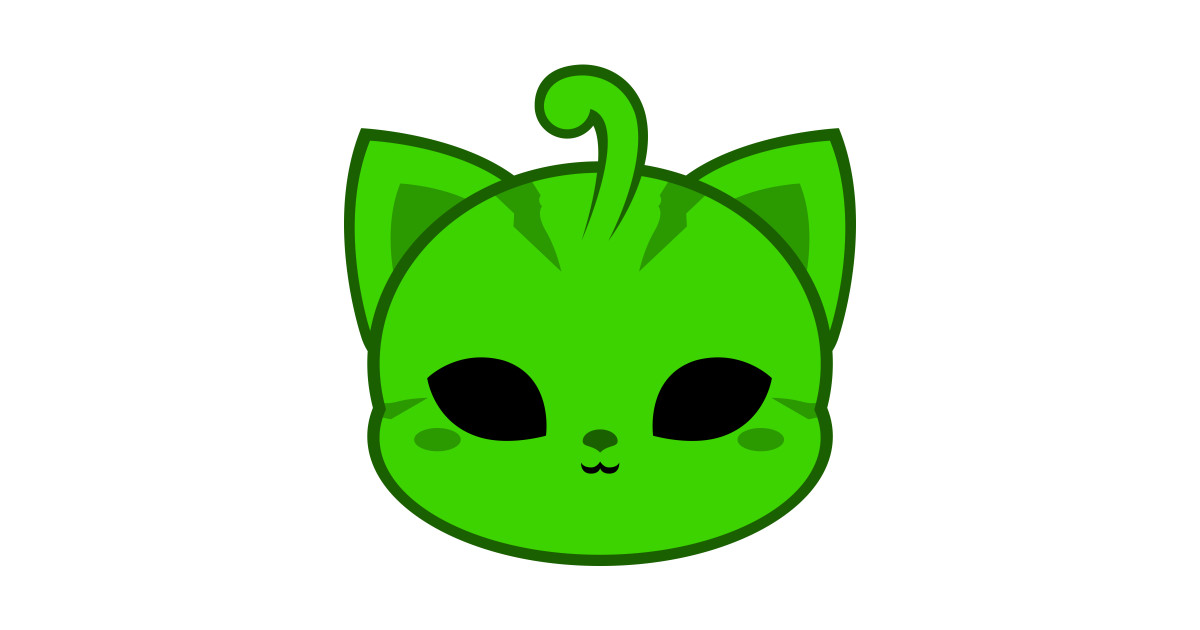 Cute Alien Cat - Cat - T-Shirt | TeePublic