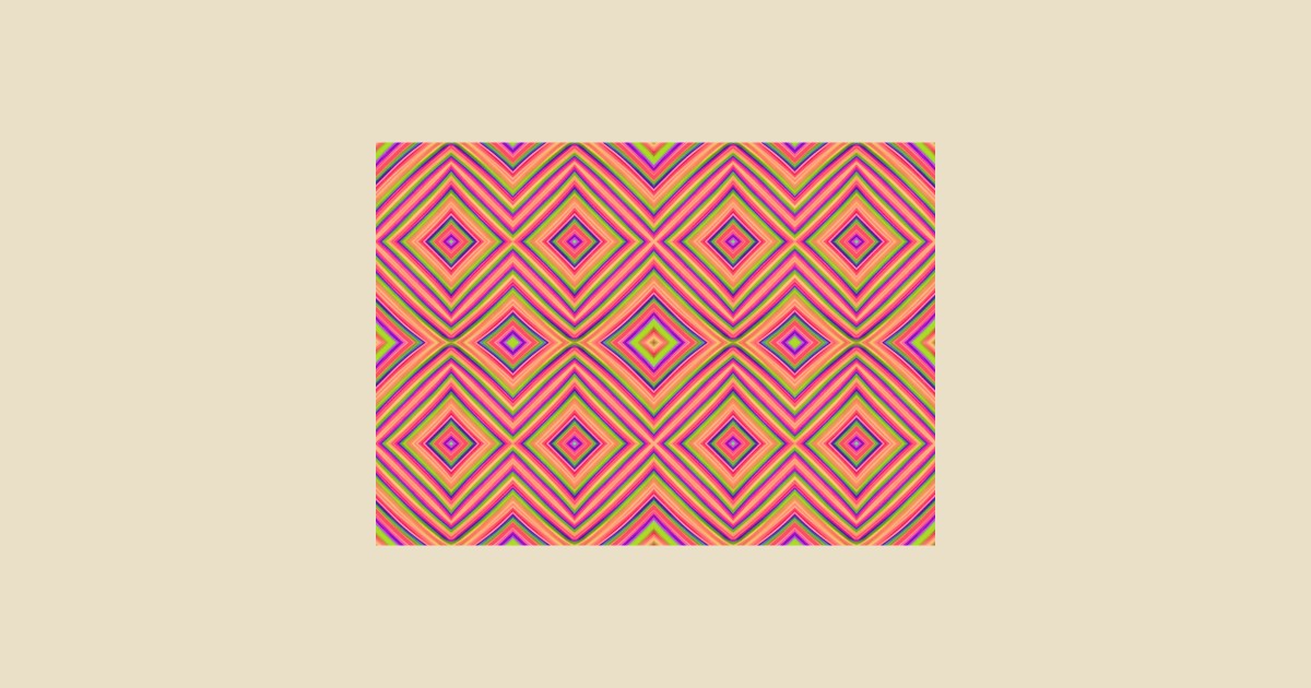 Bright Diamond Pattern - Colorful - T-Shirt | TeePublic