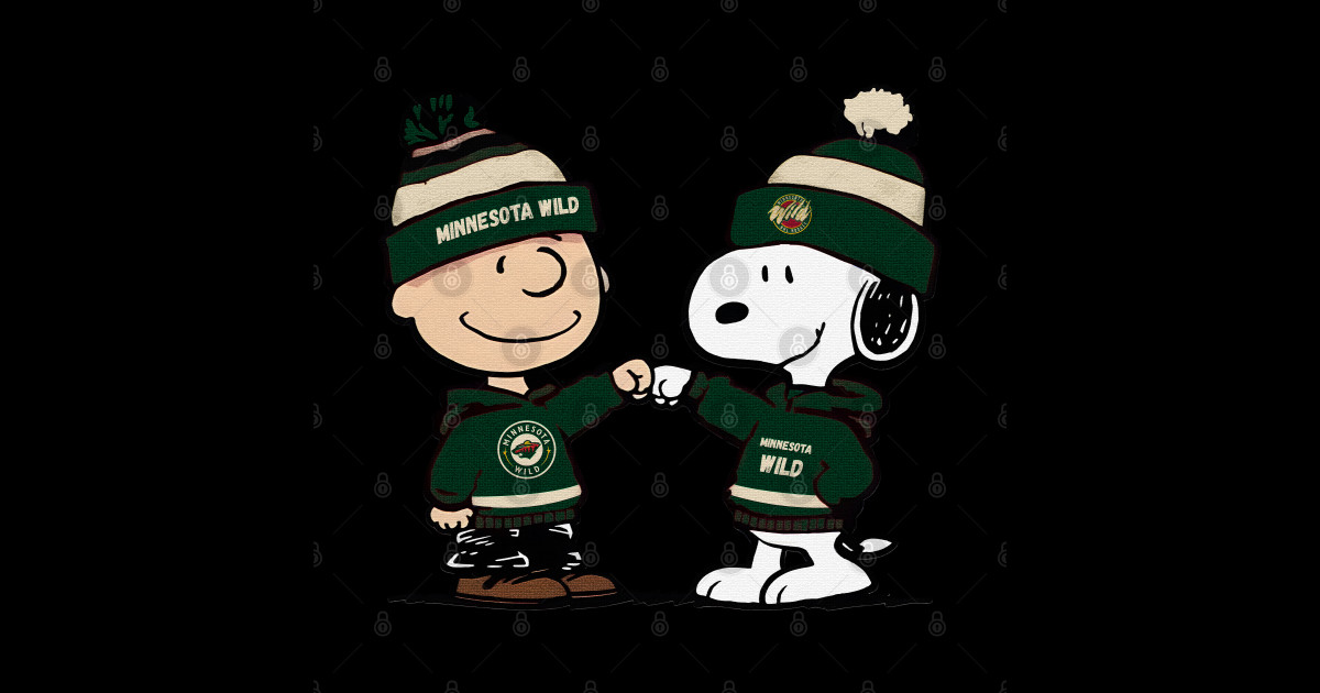 Minnesota-Wild-Snoopy - Minnesota Wild - Sticker | TeePublic