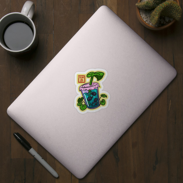 Boba Tea Tadpole - Boba - Sticker | TeePublic