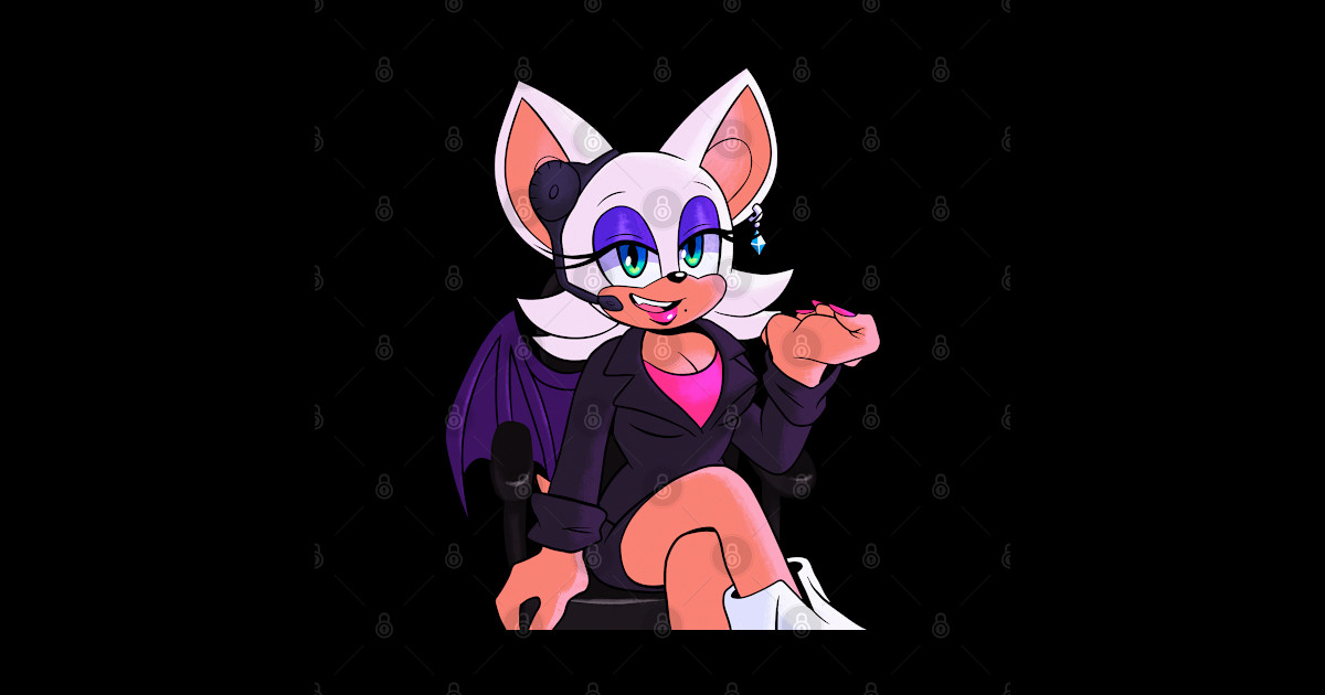 Rouge The Bat - Sonic The Hedgehog NASA AU - Rouge The Bat - Sticker ...