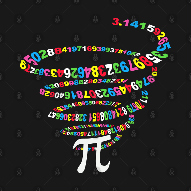 Pi Day Spiral Pi Color Numbers - Spiral Pi Math Pi Day 314 Pi Digits ...