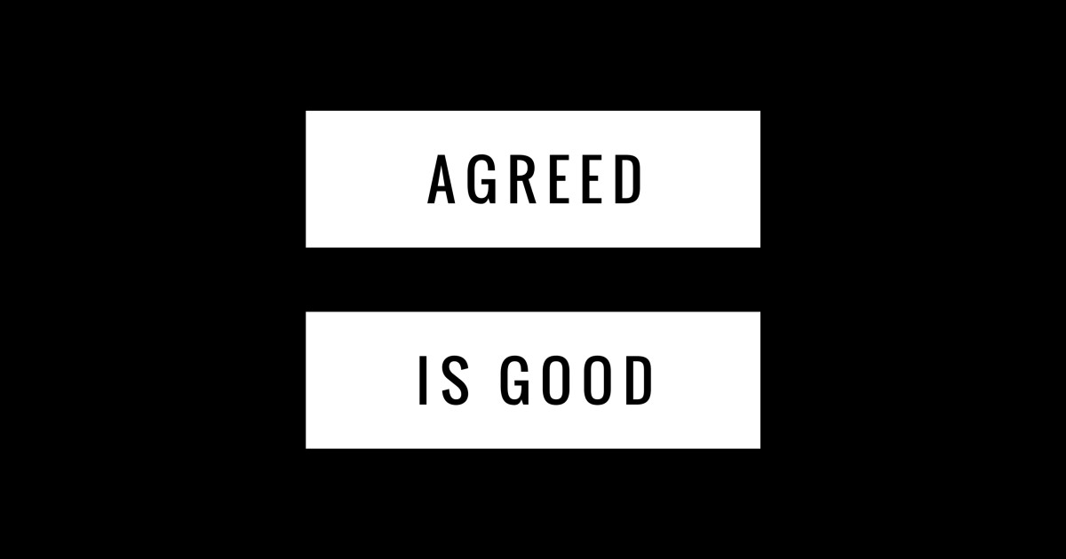 Agreed is Good - Wordslinger Podcast - Sticker | TeePublic