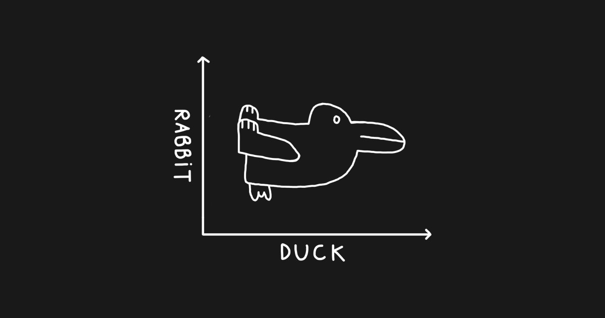 The rabbit–duck illusion T-Shirt | existential shirts