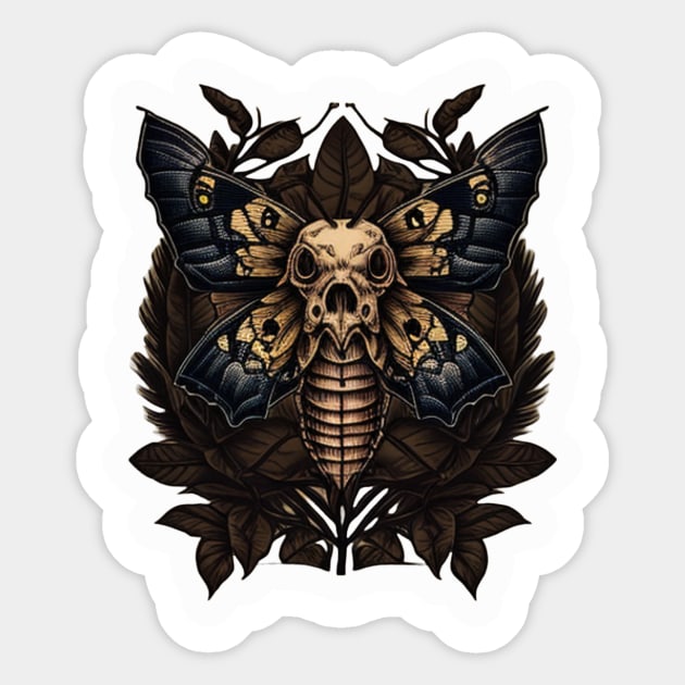 Death Moth - Tattoo - Sticker | TeePublic