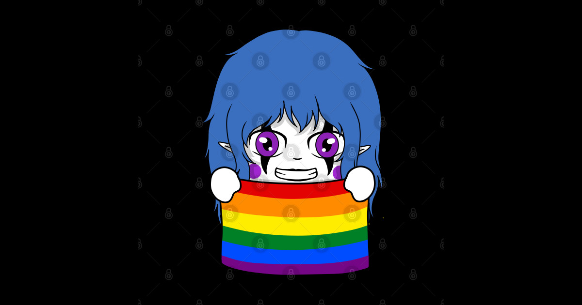 creepypasta pride chibi candy pop - Creepypasta - Sticker | TeePublic