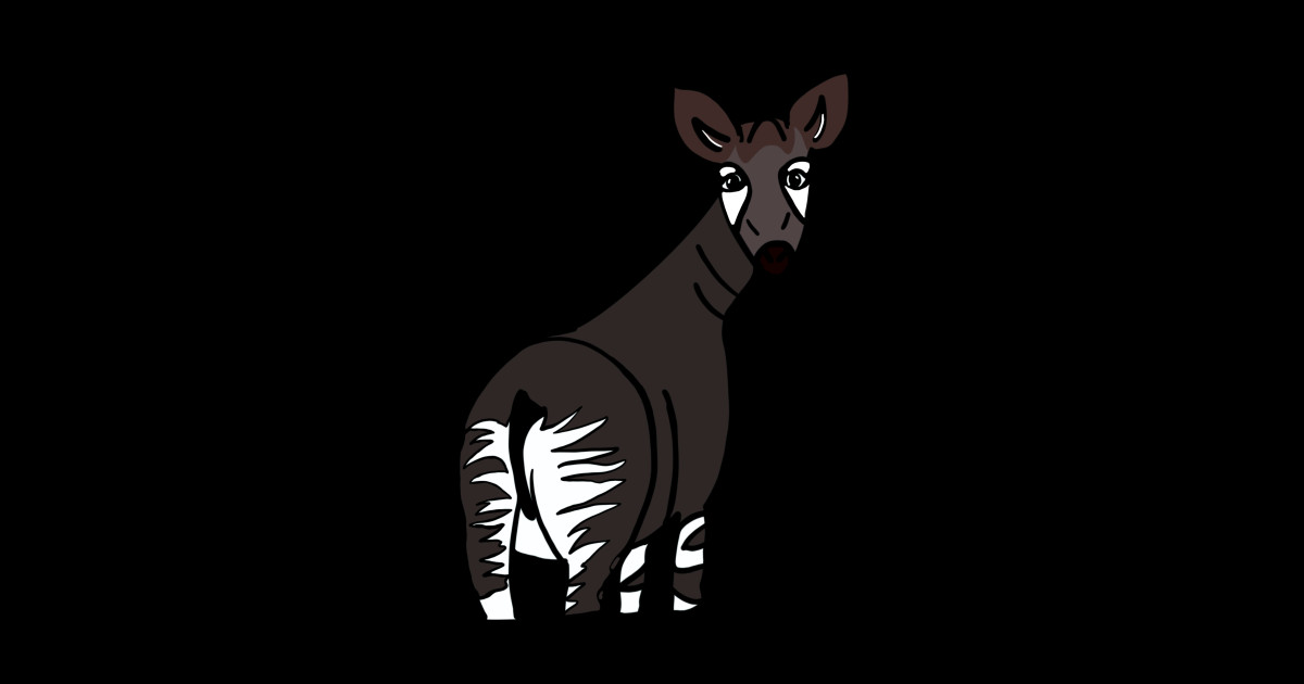 Okapi - cartoon style - Okapi - Sticker | TeePublic