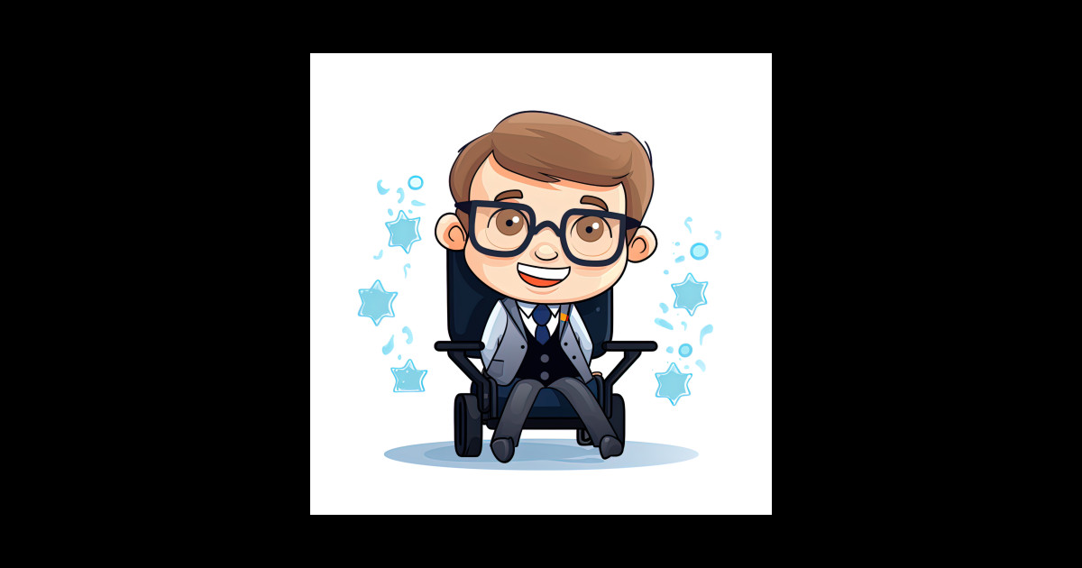 Stephen Hawking - Art Nouveau - Sticker | TeePublic