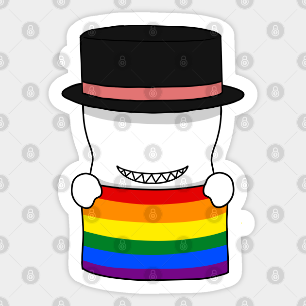 creepypasta pride chibi offenderman - Creepypasta - Sticker | TeePublic