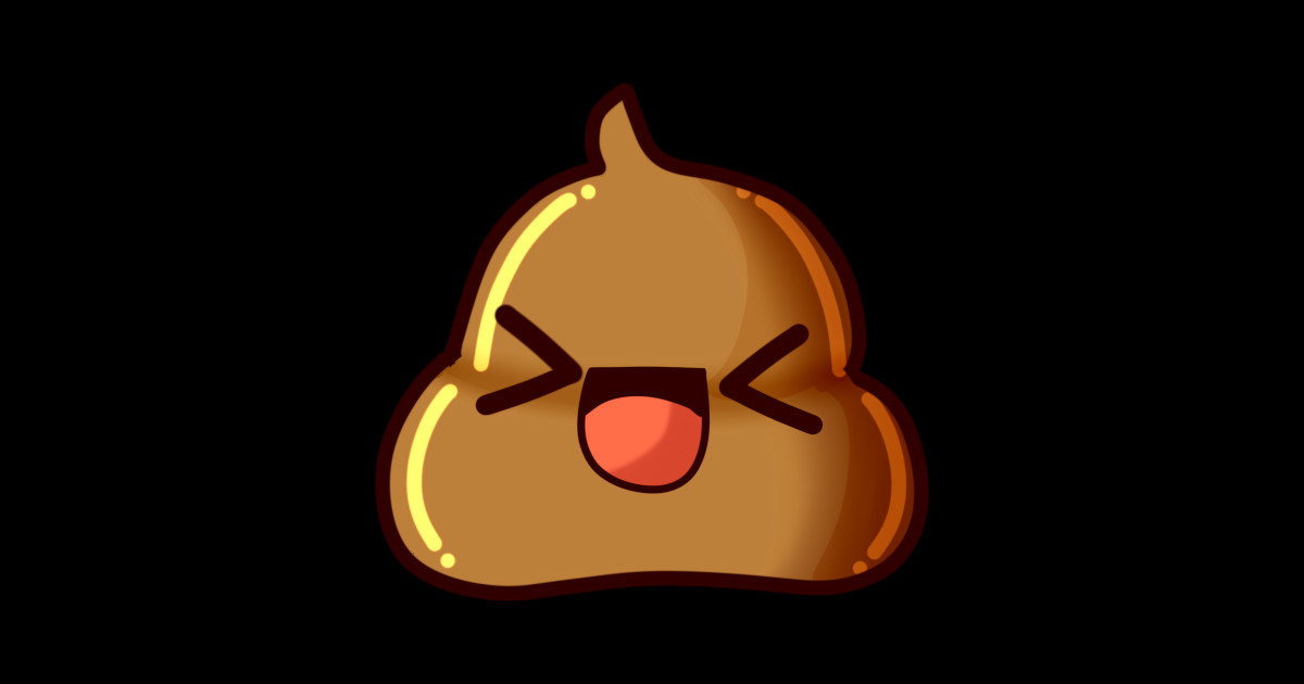 Happy Poop - Cute - Sticker | TeePublic