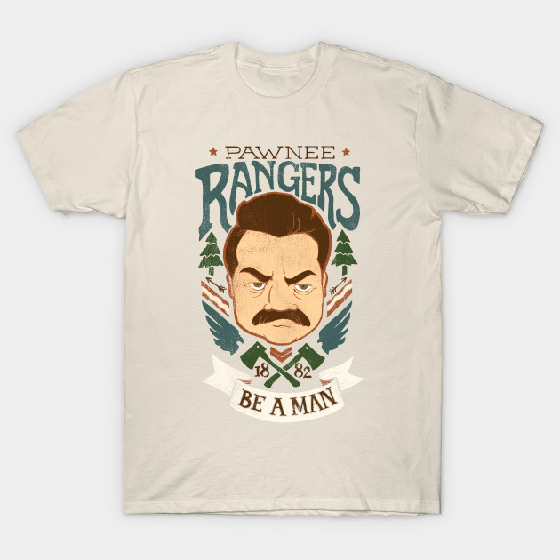 Pawnee Rangers - Ron Swanson - T-Shirt | TeePublic