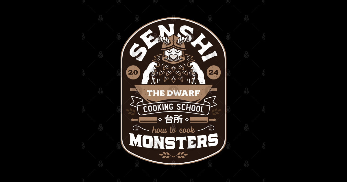 Dwarf Cooking School Emblem - Delicious In Dungeon - Sticker | TeePublic