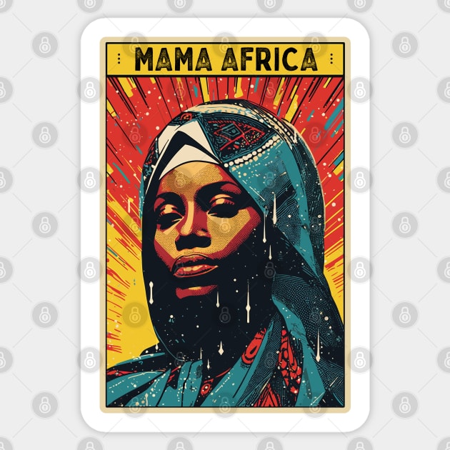 Miriam Makeba - Mama Africa - Mama Africa - Sticker | TeePublic