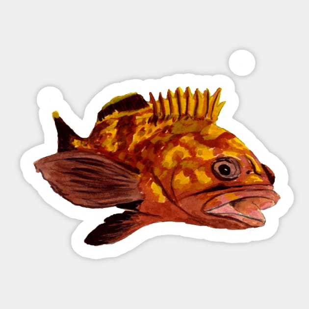 grouper - fish - Lull - Sticker | TeePublic