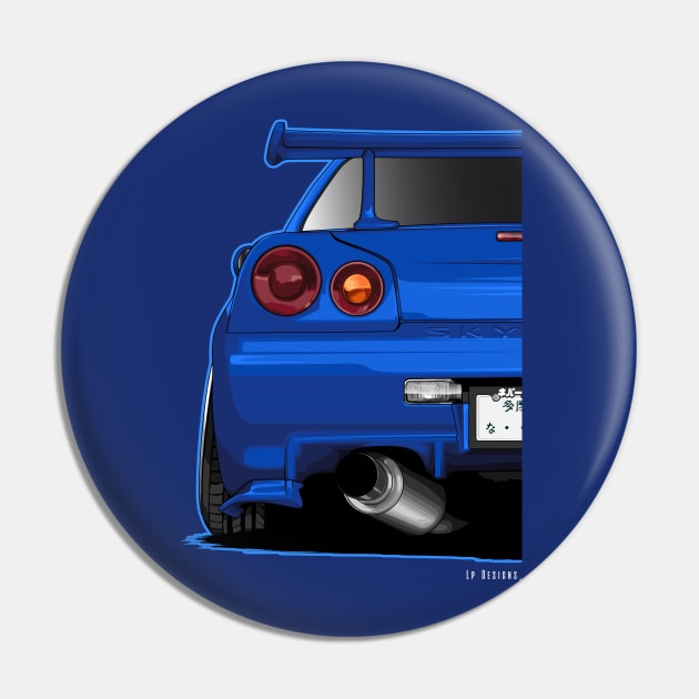 Gt-R R34 - Frame - Gtr R34 Frame - Pin | TeePublic