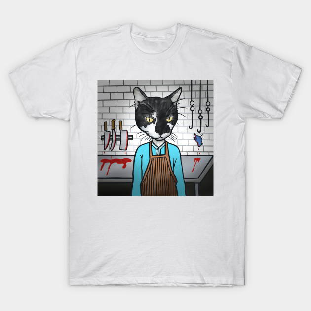 Butcher Cat - Butcher - T-Shirt | TeePublic
