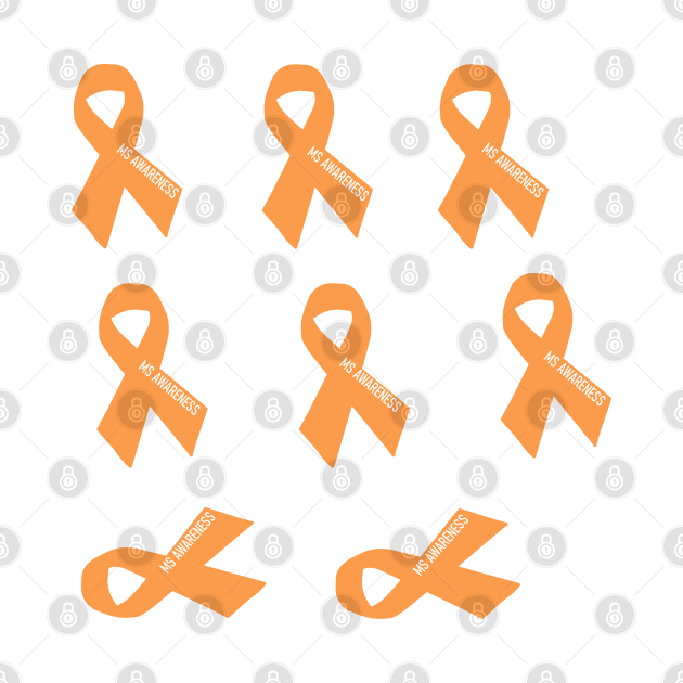 MS Awareness Ribbon - Multiple Sclerosis Awareness - Mask | TeePublic