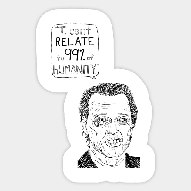 Steve Buscemi - Steve Buscemi - Sticker | TeePublic