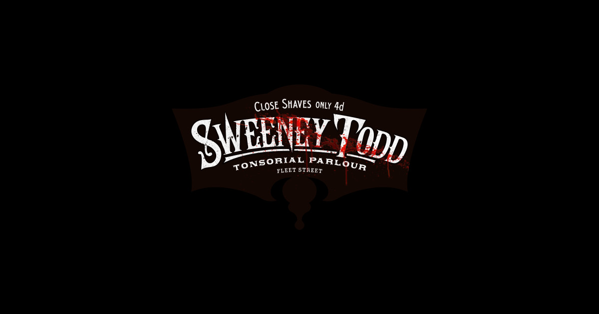 Sweeney Todd Sign — Stark - Sweeney Todd - Sticker | TeePublic