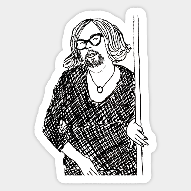 liza tarbuck - majestic beard - Taskmaster - Sticker | TeePublic