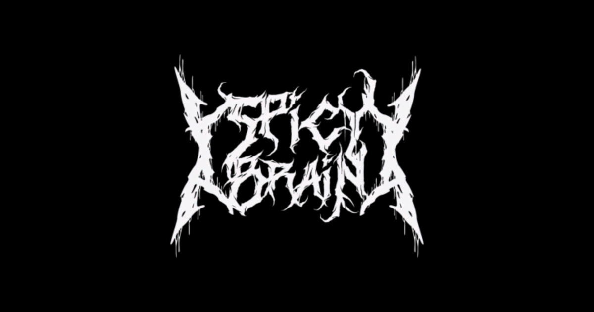 Metal Band Logo Spicy Brain - Metal Band Logo Spicy Brain - Sticker ...